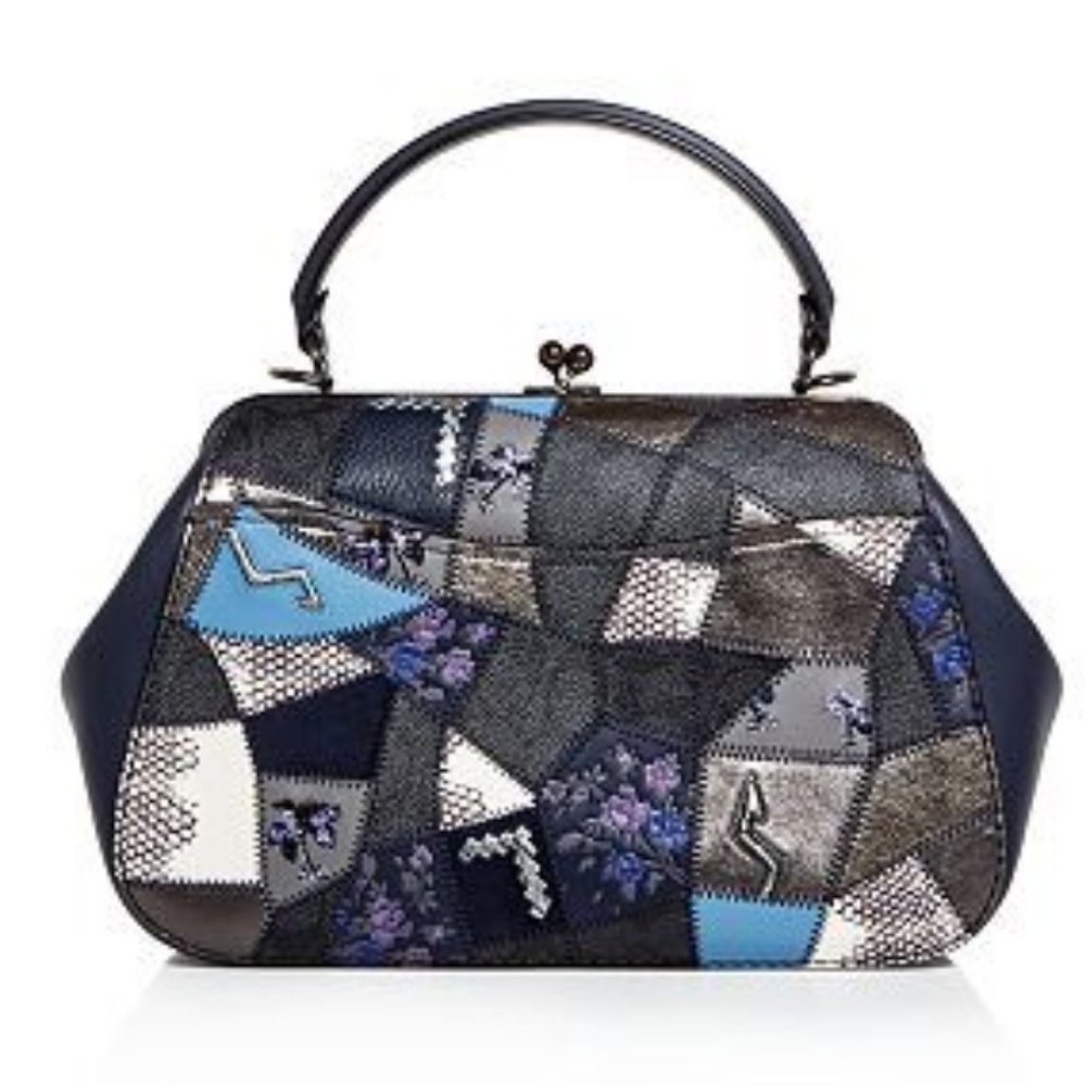 Coach Patchwork Leather Frame 1941 Kisslock Bag - Gem